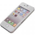 Silver Shiny Rhinestone Full Body Cover Skin Sticker Shield For Iphone ...