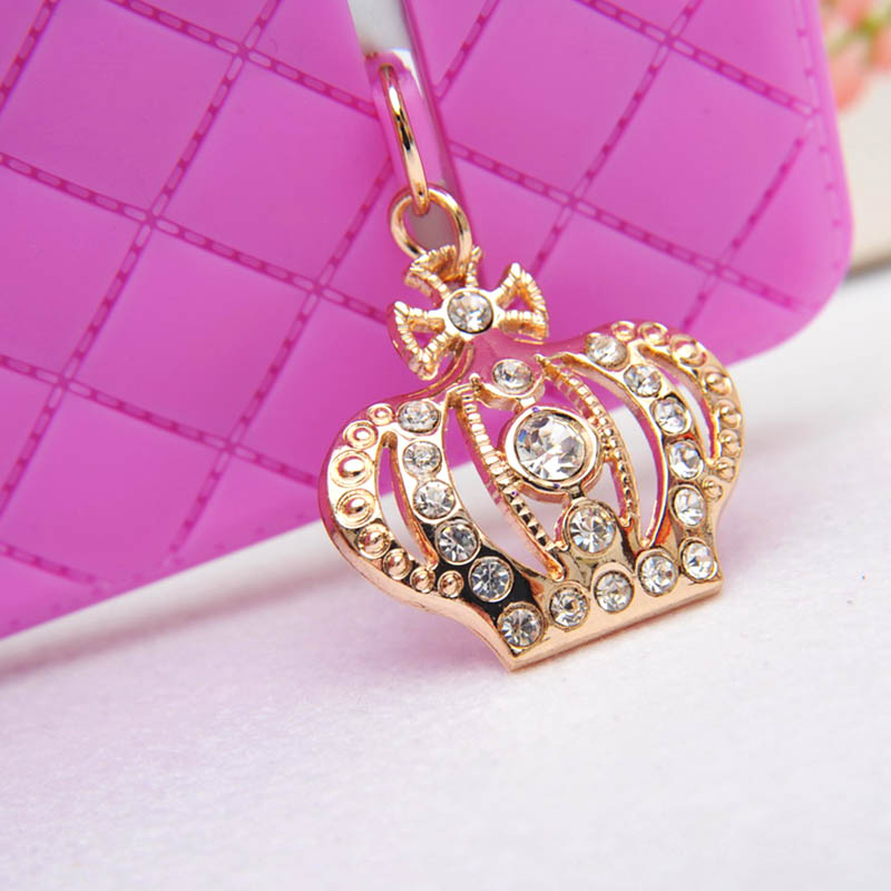 Elegant Pink Gloden Crown Soft Silicone Case For Iphone 4/4s. on Luulla