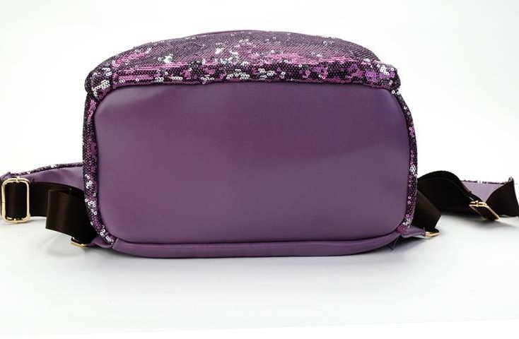 Fashion Shiny Purple Sparking Unique Backpack Bag on Luulla