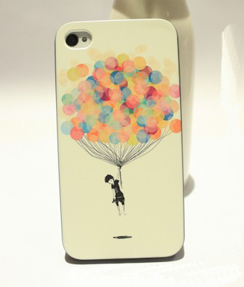 Cute Colourful Ballon Hard Cover Case For Iphone 4/4s on Luulla
