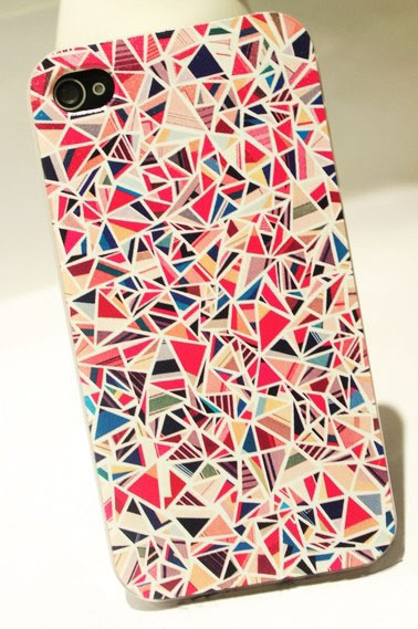 Nice Colourful Triangle Hard Cover Case For Iphone 4/4s on Luulla