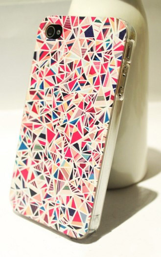 Nice Colourful Triangle Hard Cover Case For Iphone 4/4s on Luulla